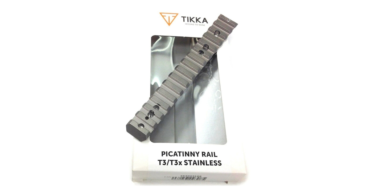 Rail Inox Picatinny TIKKA pour T3 et T3x (0 MOA) - Colliers, Rails, Embases, Adaptateurs/Rails ...